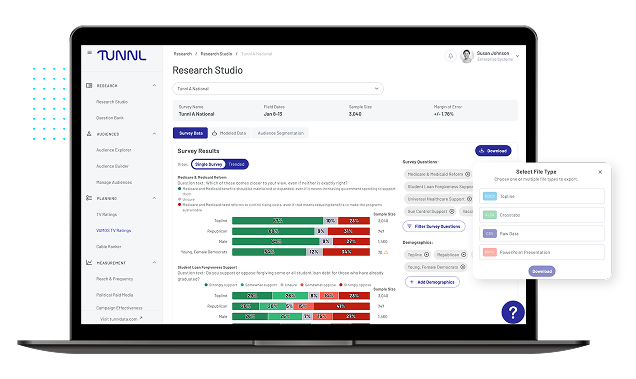 Research Studio | The Tunnl Platform